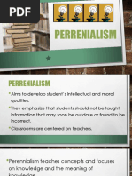 Perennialism: Classroom/School Practices | PDF | Philosophy Of ...