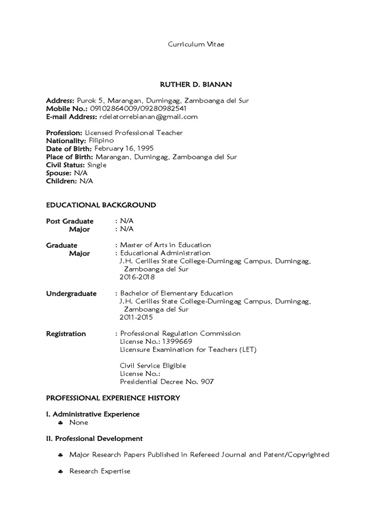 Curriculum Vitae Accreditation | PDF | Licensure | Educational Stages