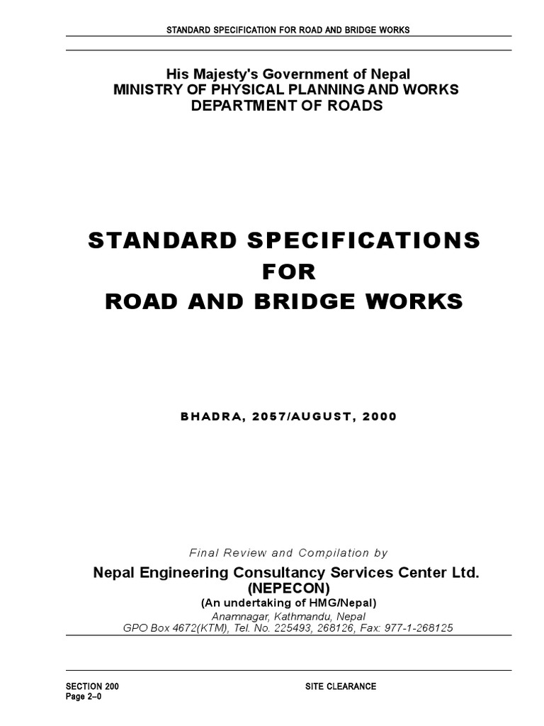 Specification | PDF | Prestressed Concrete | Road