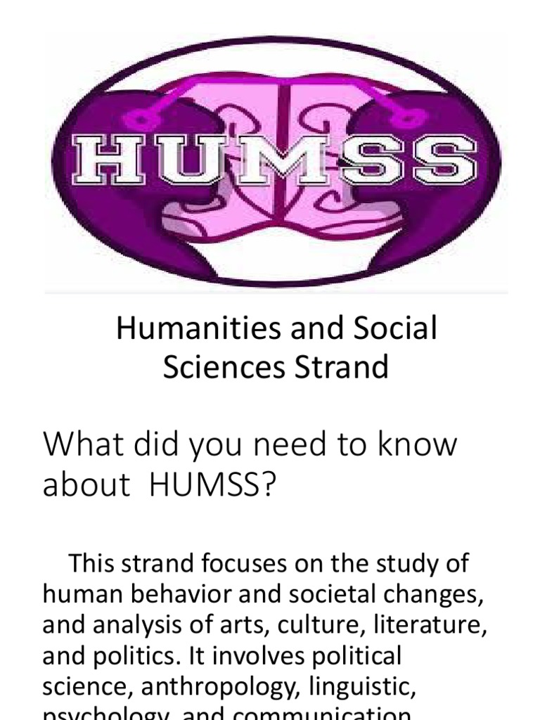 Humanities and Social Sciences Strand | PDF