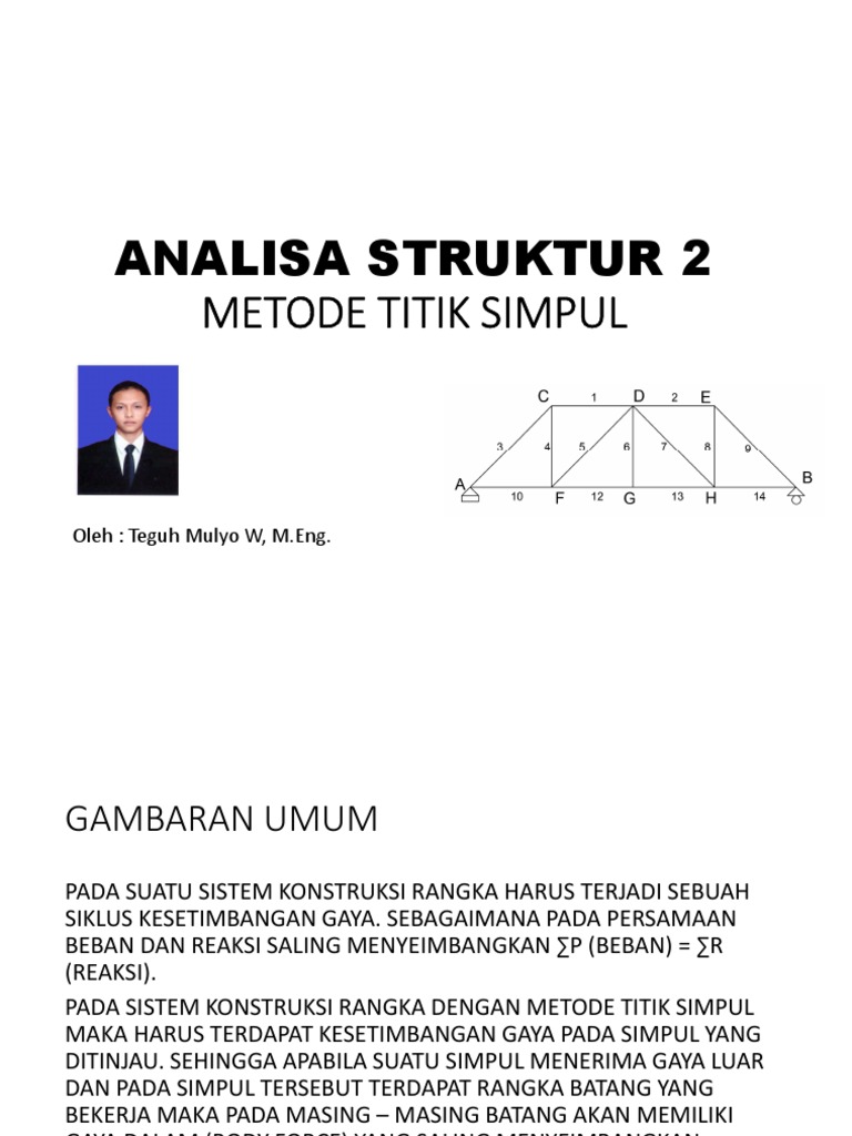 Analisa Struktur 2 Titik Simpul | PDF