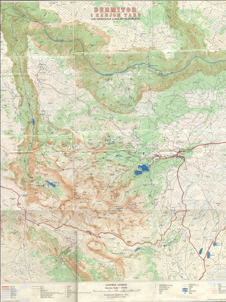 Durmitor Map | PDF