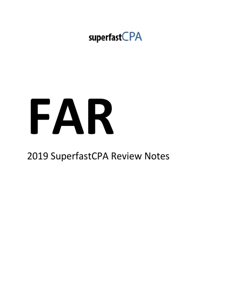 FAR Notes | PDF | Earnings Per Share | Balance Sheet