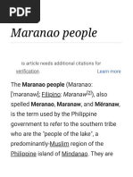 Maranao People | PDF | Philippines