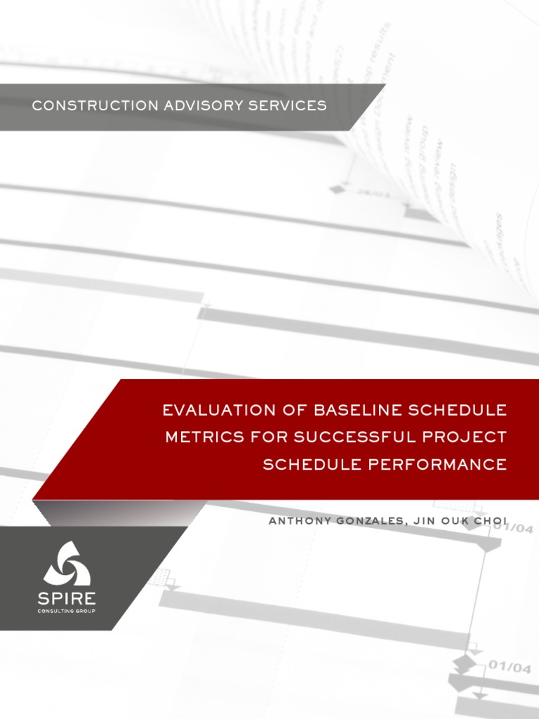 Evaluation of Baseline Schedule Metrics Final 1 | PDF | Evaluation ...