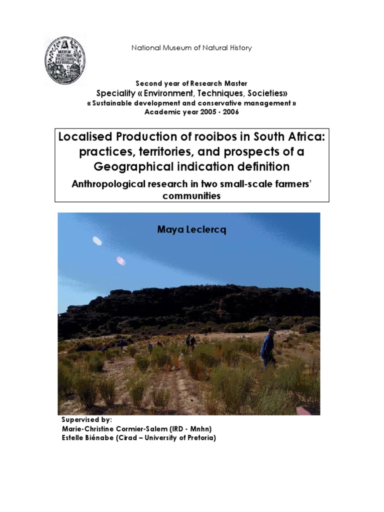 Rooibos Production in South Africa: Practices and Prospects | PDF