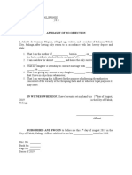 Affidavit of Support and Consent To Travel | PDF | Affidavit | Identity ...