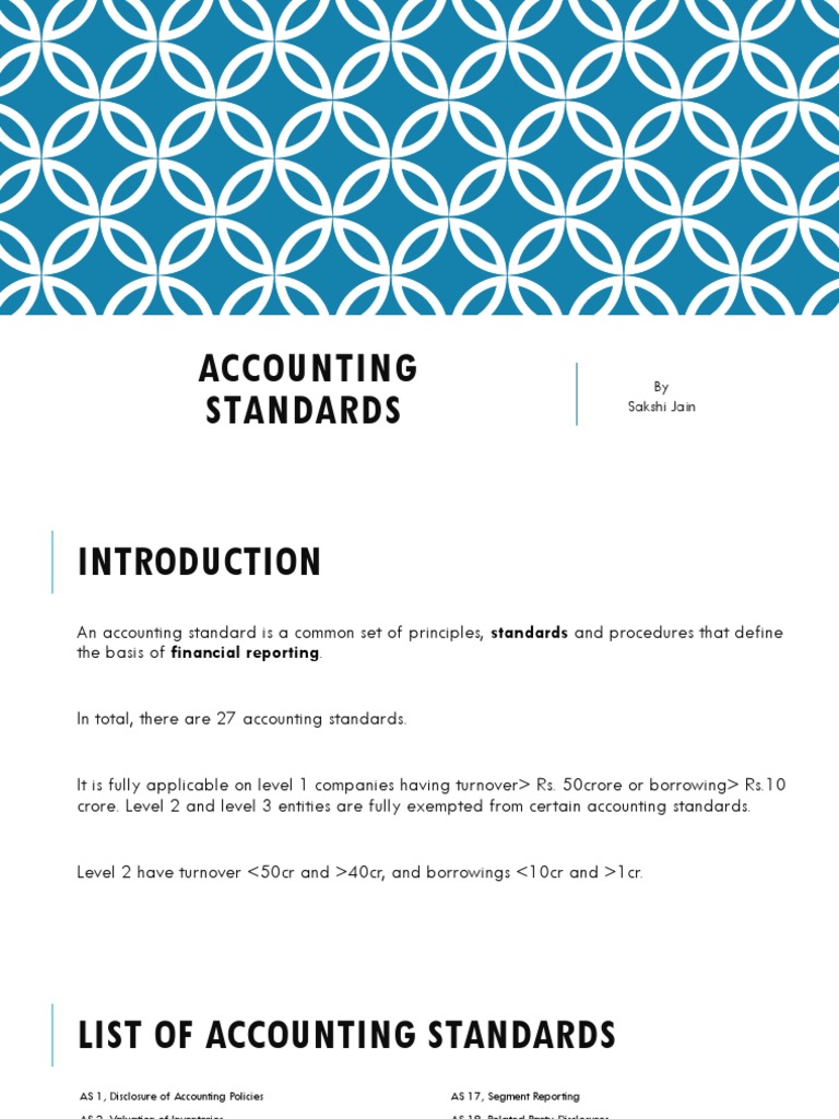 An Overview of Key Indian Accounting Standards for Financial Reporting ...