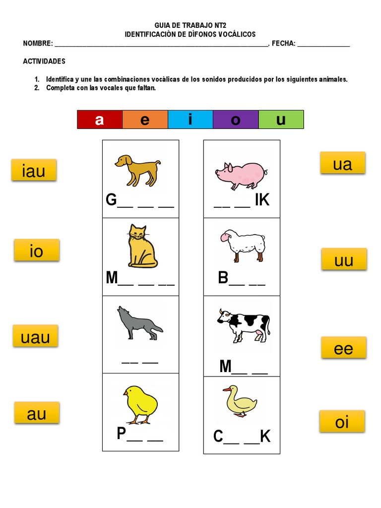 Guia de Trabajo Nt2 Dífonos Vocálicos