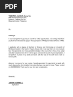 PDEA Application Letter | PDF