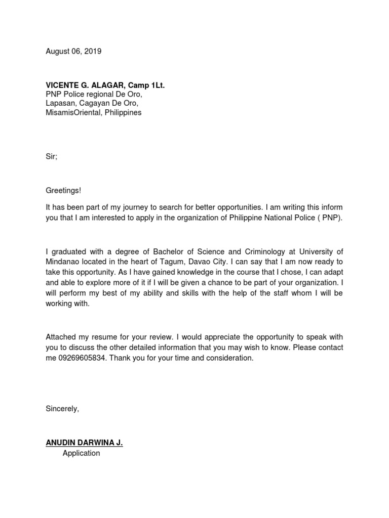 Application A Nudin | PDF