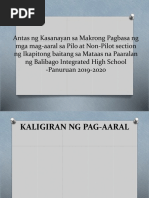 SURVEY QUESTIONNAIRE Tagalog Pure | PDF