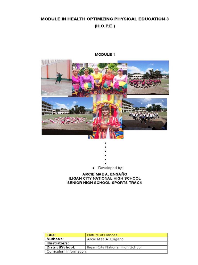 HOPE-3-Module-1 | Ballet | Dances