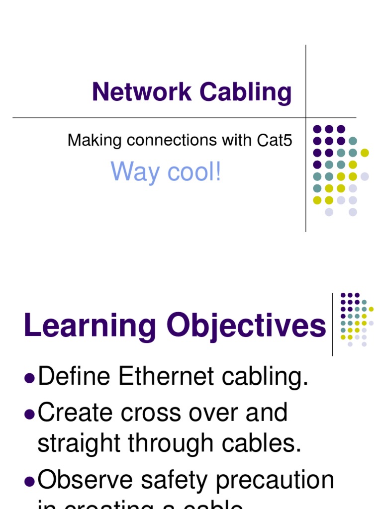 Cat5 Network Cabling Guide | PDF | Electrical Connector | Equipment