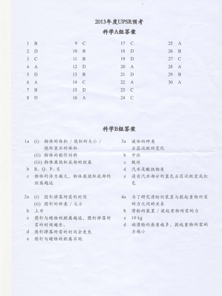 UPSR Exam Paper Analysis | PDF