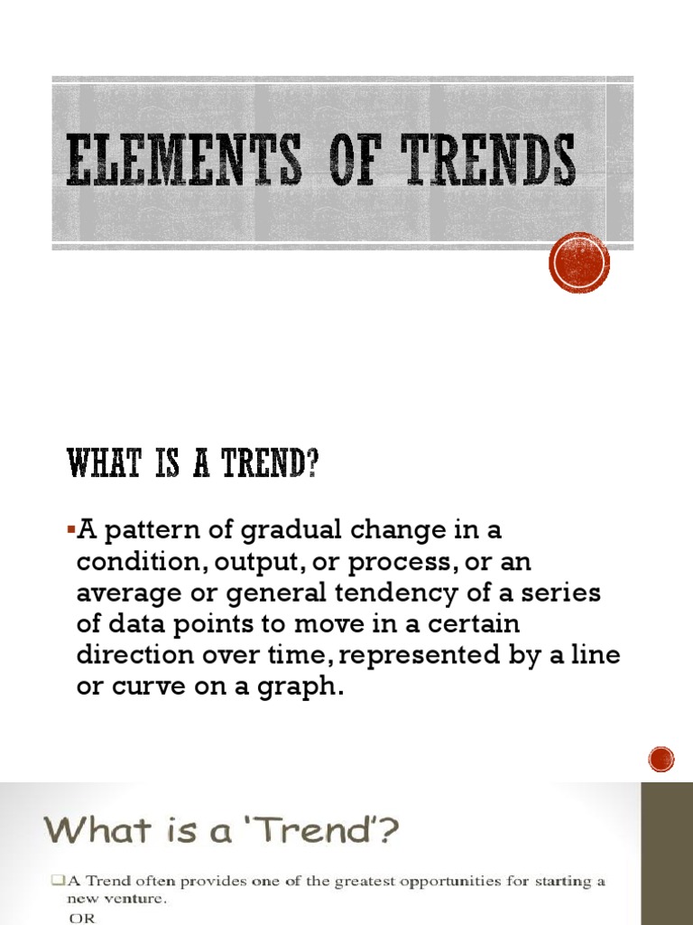 Elements of Trends | PDF | Communication | Clothing