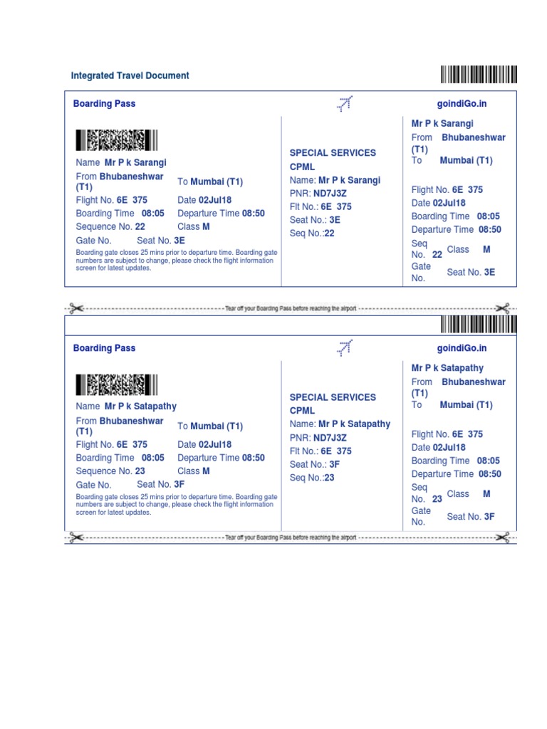 BoardingPass Journey1 4 | PDF | Airlines | Aviation