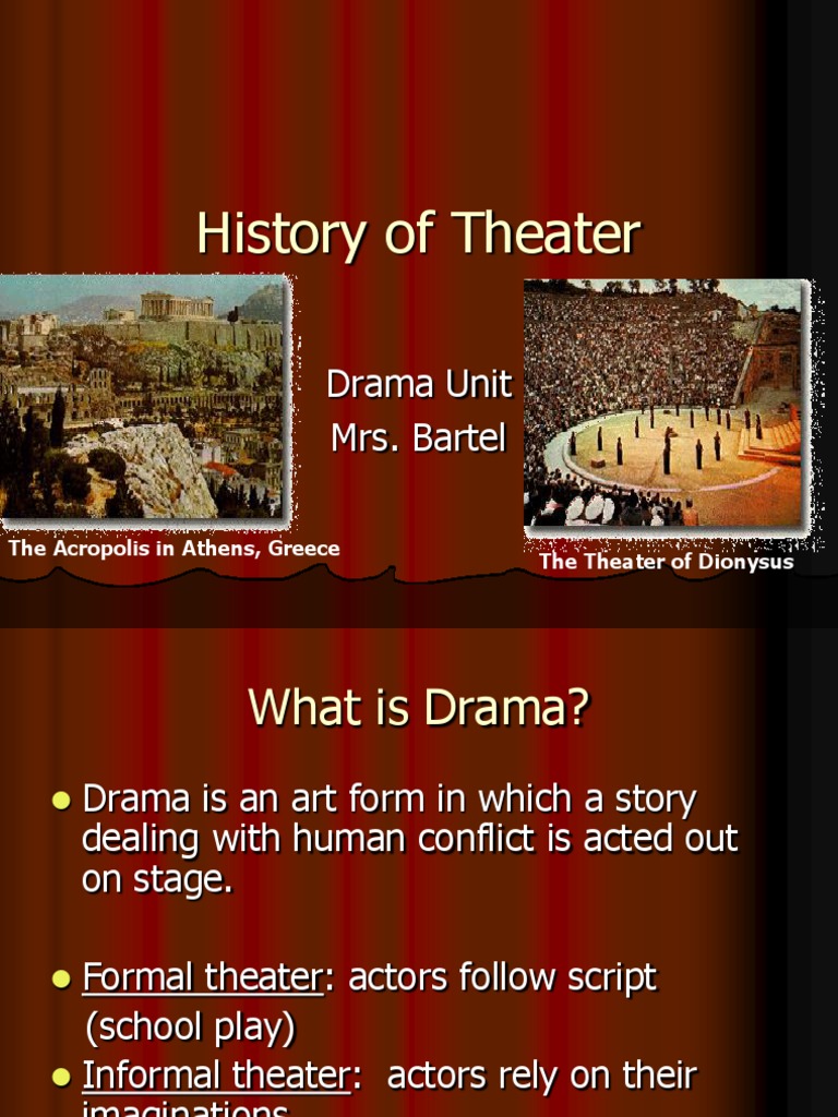 History of Theater: Drama Unit Mrs. Bartel | Romanticism | Tragedy
