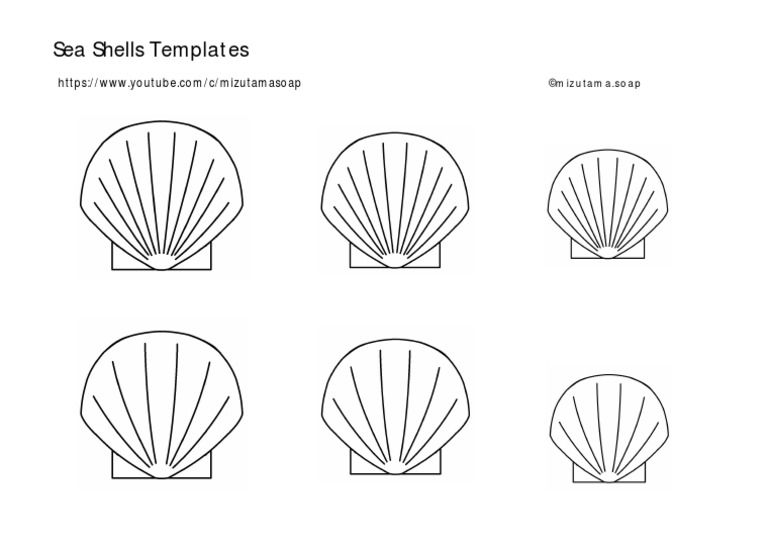 Sea Shell Templates | PDF