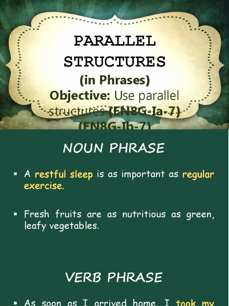 Parallel Structures PART 2 | PDF
