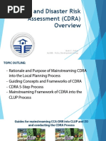 Urban Planners' Guide to CDRA | PDF | Hazards | Risk