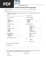 Medical Check Up Form | PDF | Physical Examination | Health Sciences