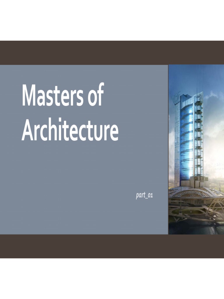 Masters of Architecture | Download Free PDF | Art Media | Architectural ...