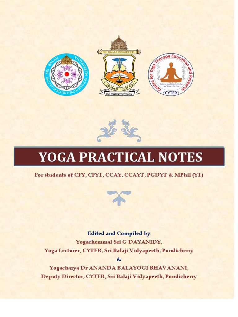 Yoga Practical Notes for Students | PDF | Asana | Yoga