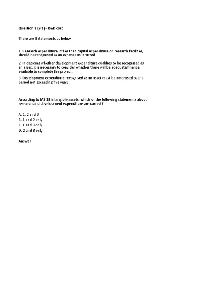 Intangible Non - Current Asset | PDF | Intangible Asset | Expense