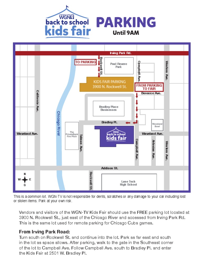 2019 Kids Fair Parking Map | PDF | Sports | Leisure