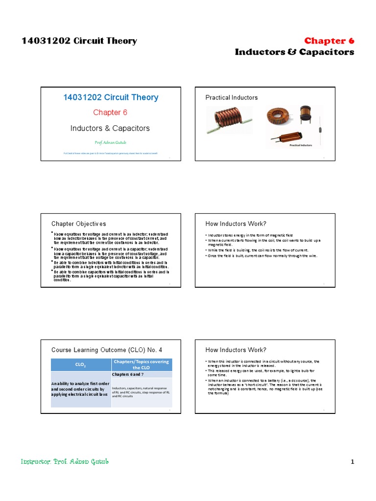 Ch 6 Slides 6 Pdf Pdf Series And Parallel Circuits Inductor