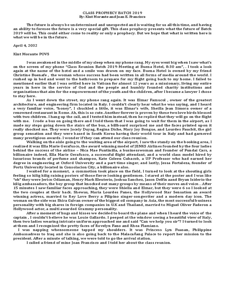 Class Prophecy Batch 2019 | PDF | Veterinary Physician