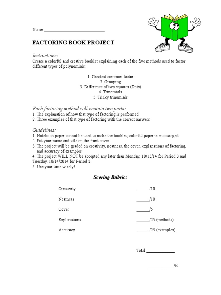 Factoring Book Project | PDF