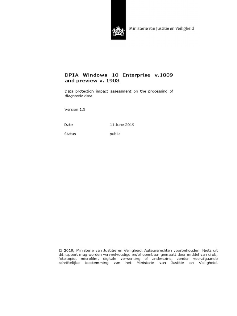 DPIA Windows 10 | PDF | Windows 10 | Share Point