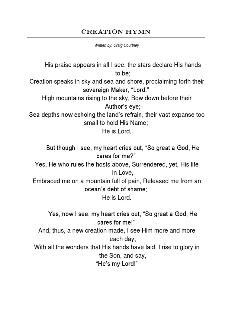 Creation Hymn | PDF
