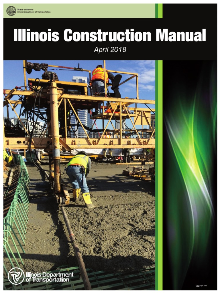 IDOT Construction Manual 2018 | PDF | Road Surface | Deep Foundation