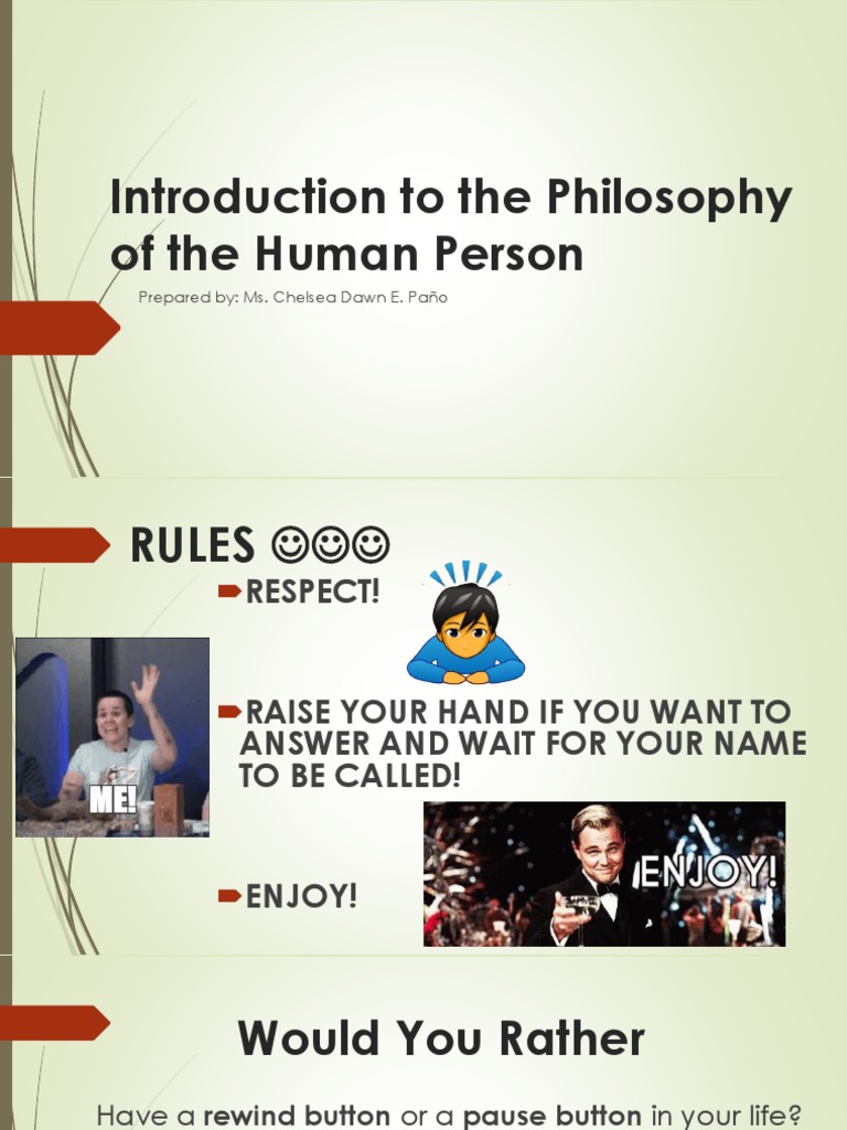 Introduction to Human Philosophy | PDF | Self-Improvement