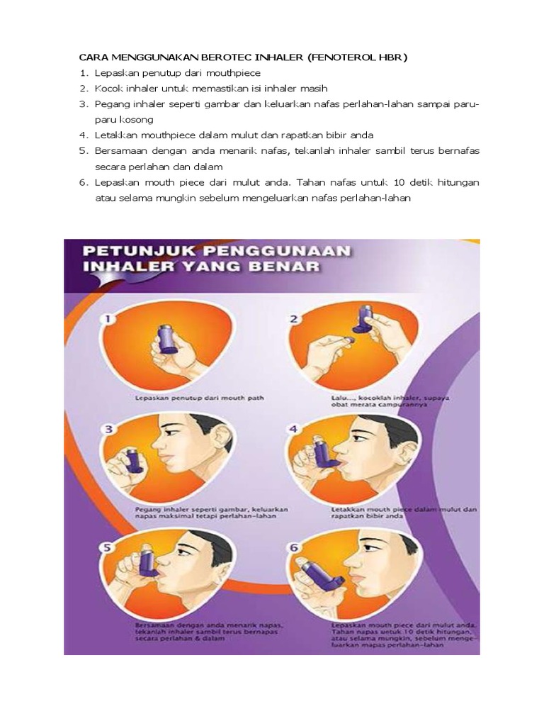 Cara Menggunakan Berotec Inhaler | PDF