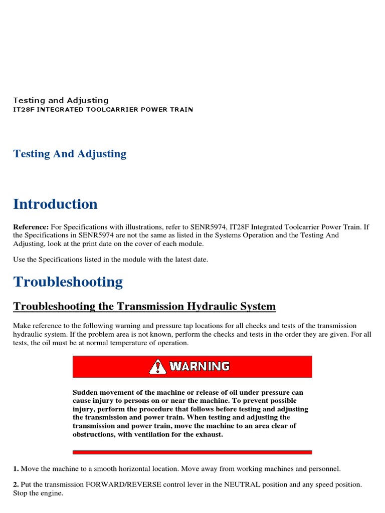 IT28 F+transmission+T&A | PDF | Transmission (Mechanics) | Clutch