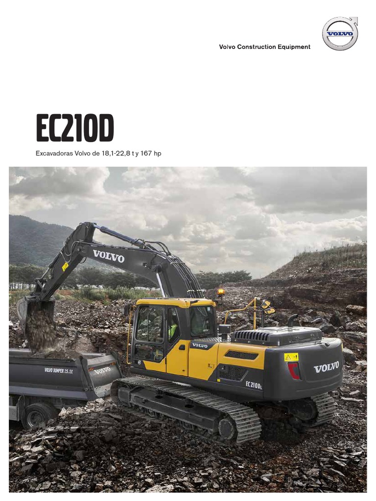 Excavadora Volvo EC210D: Eficiencia y Versatilidad | PDF | Calidad ...