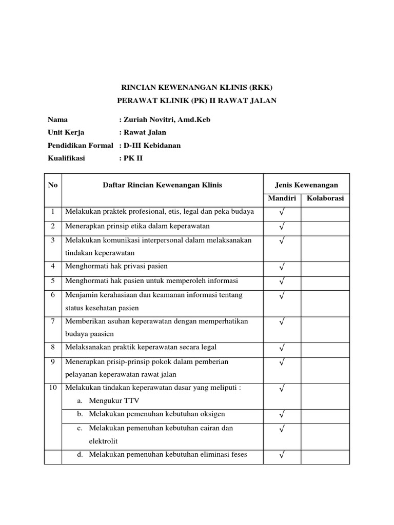 RKK Rawata Jalan PK II | PDF