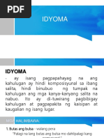 Ano Ang Idyoma at Mga Halimbawa | PDF