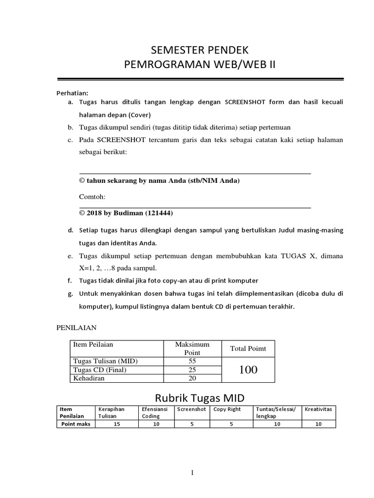 Pemrograman Web | PDF | Komputer