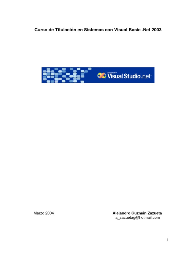 Manual VBNet | PDF | .NET Framework | Lenguaje de programación