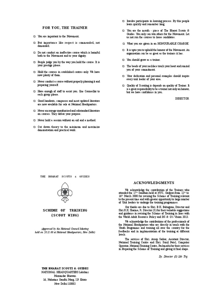 SOT Scout-Final PDF | PDF | Scouting | Youth Movements