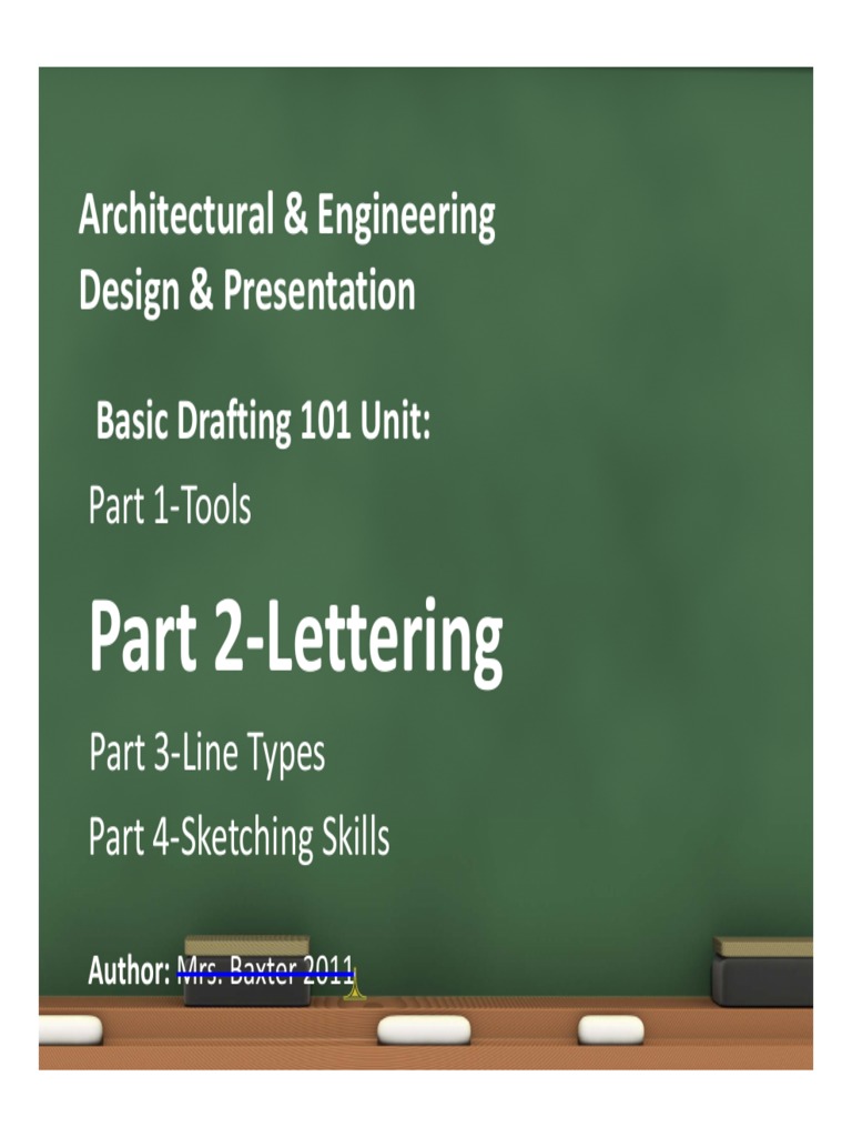 2nd Drafting 101 Lettering 2011 DONE | PDF | Letter Case