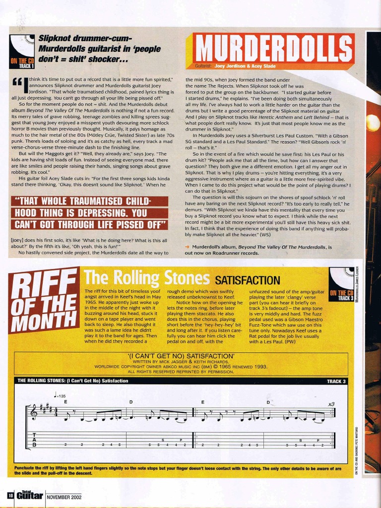 'Satisfaction' Riff - The Rolling Stones | PDF