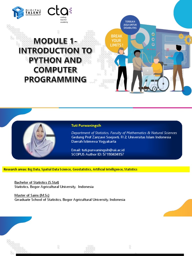 Modul Pengenalan Python Pdf Python Programming Language Computer Programming 