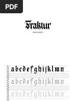 Fraktur Calligraphy Practice Guide | PDF | Letter Case | Writing