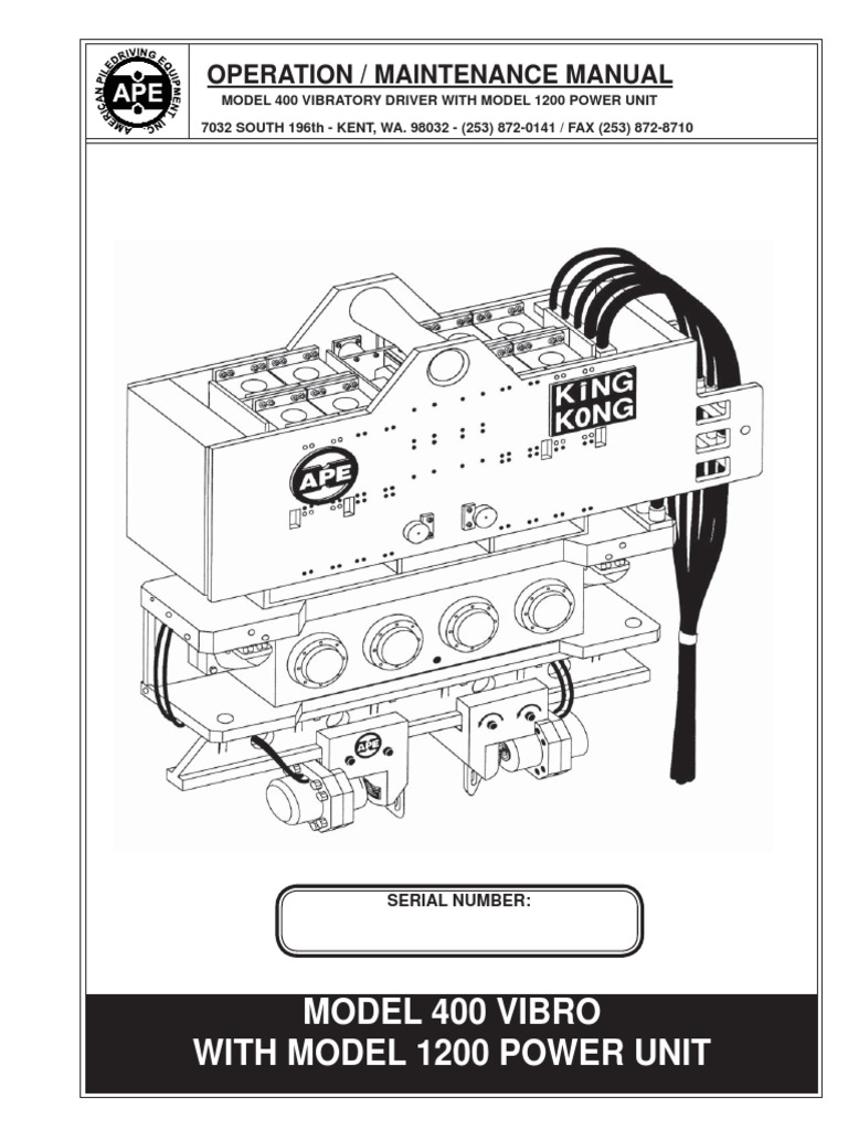 Ape Vibro 400 1200 20130212 | PDF | Transmission (Mechanics) | Deep ...